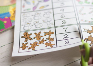 Counting Christmas Story Time with Printable Math Cards – Homebound But ...